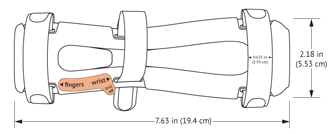 TLC Wrist Splint with Straps. Repton Medical